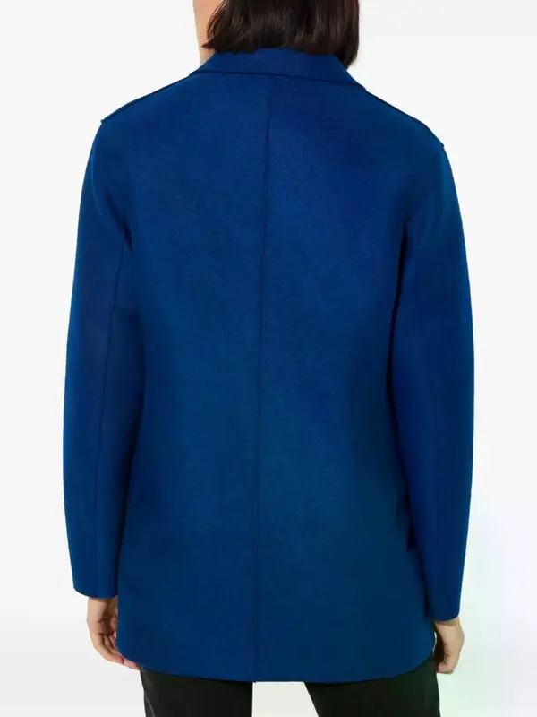 Harris Wharf London Double-breasted Wool Coat - Blue