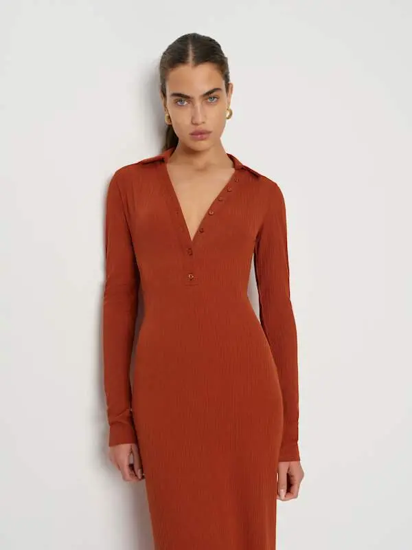 REFORMATION Aubrey Knit Maxi Dress