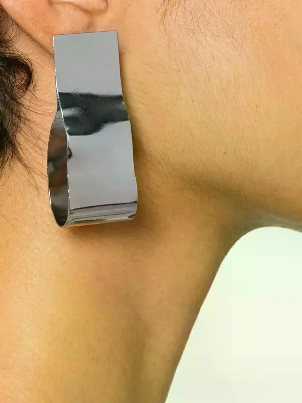 Peserico Hammered Rectangular Earrings