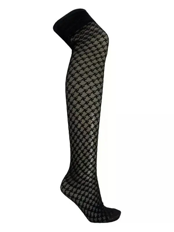 AVAVAV Geometric-patterned Tights - Black