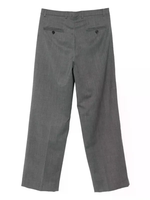 AMARANTO Pressed-crease Trousers - Grey