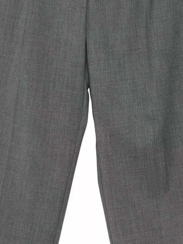 AMARANTO Pressed-crease Trousers - Grey