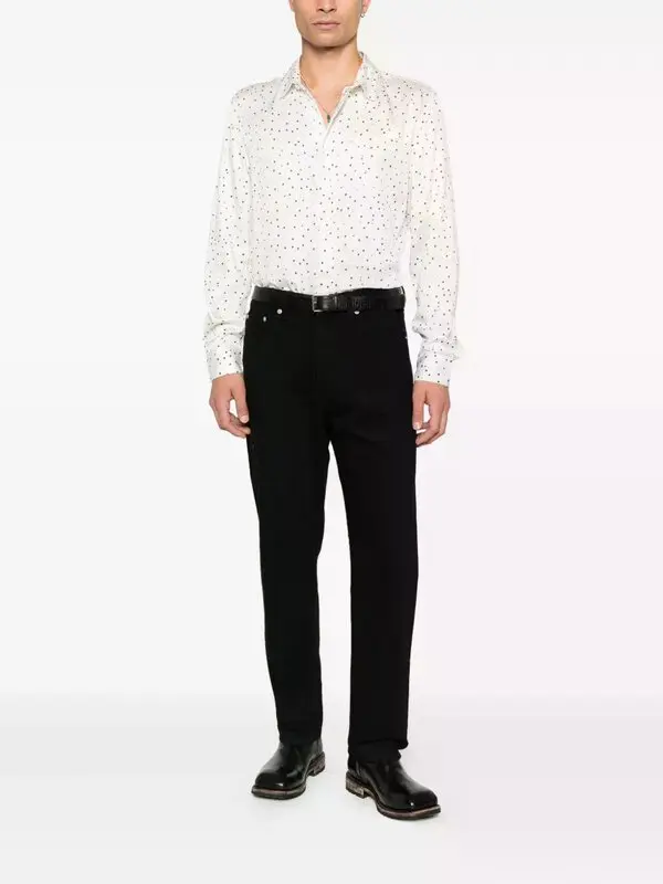 John Varvatos Dotted-pattern Shirt
