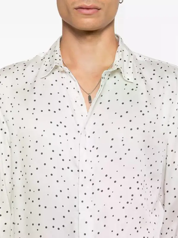John Varvatos Dotted-pattern Shirt