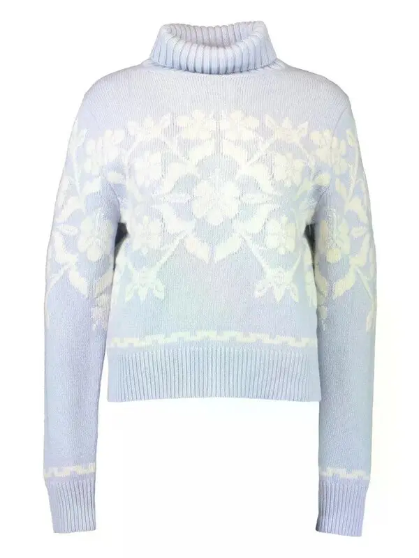 HIGH SPORT Zoe Floral Roll-neck Sweater