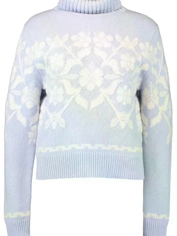 HIGH SPORT Zoe Floral Roll-neck Sweater