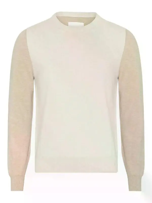 MAISON MARGIELA Panelled Crewneck Sweater - Neutrals