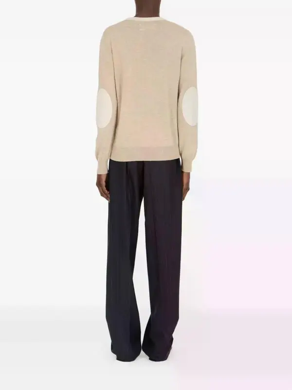 MAISON MARGIELA Panelled Crewneck Sweater - Neutrals