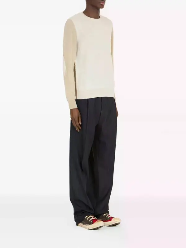 MAISON MARGIELA Panelled Crewneck Sweater - Neutrals