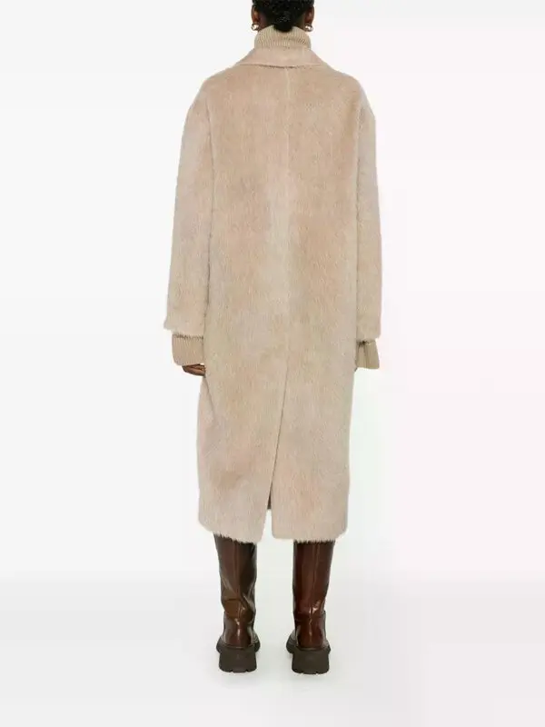Tagliatore Linden Double-breasted Long Coat - Neutrals