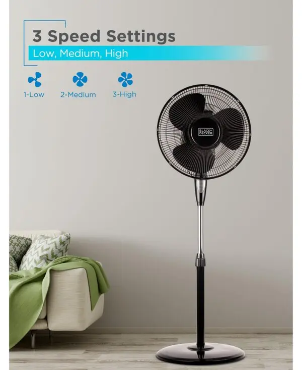 BLACK + DECKER 16 In. Stand Fan