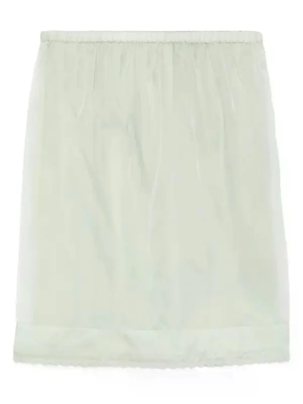 N°21 Scalloped Hem Skirt - Green