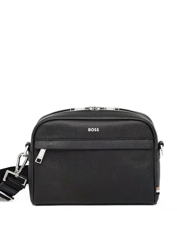 Hugo Boss Messenger Bag With Strap - Black