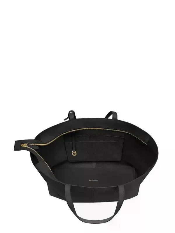 MAISON DE SABRE Zipped Leather Soft Tote - Black