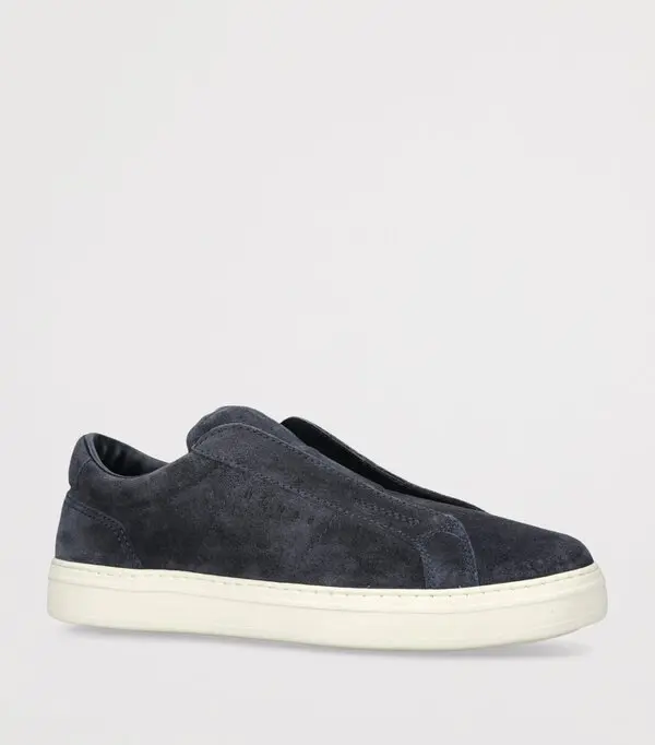 Hogan H668 Suede Slip-on Sneakers - Navy