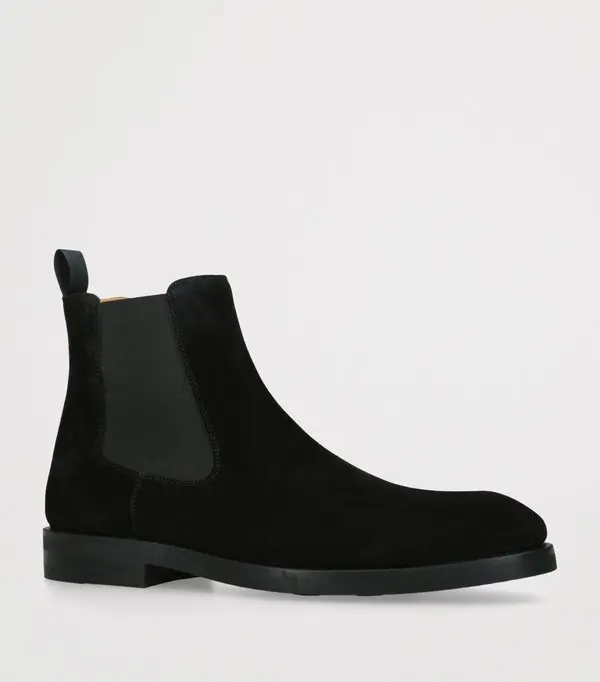 Magnanni Suede Kliff Chelsea Boots - Black