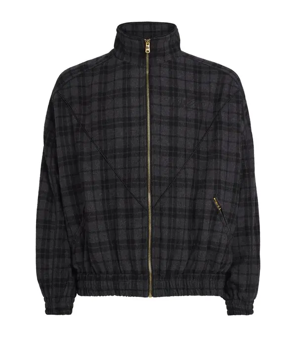 WILLY CHAVARRIA Wool-blend Ruff Rider Bomber Jacket