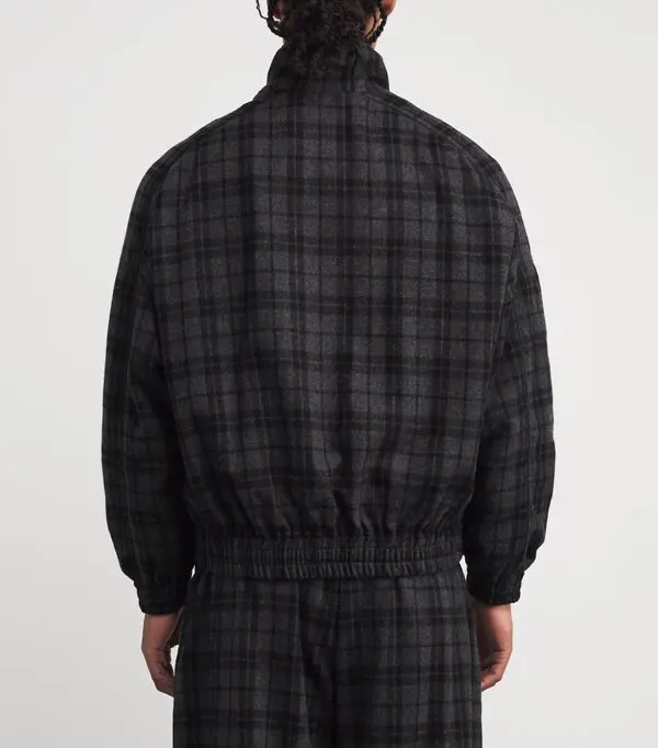 WILLY CHAVARRIA Wool-blend Ruff Rider Bomber Jacket
