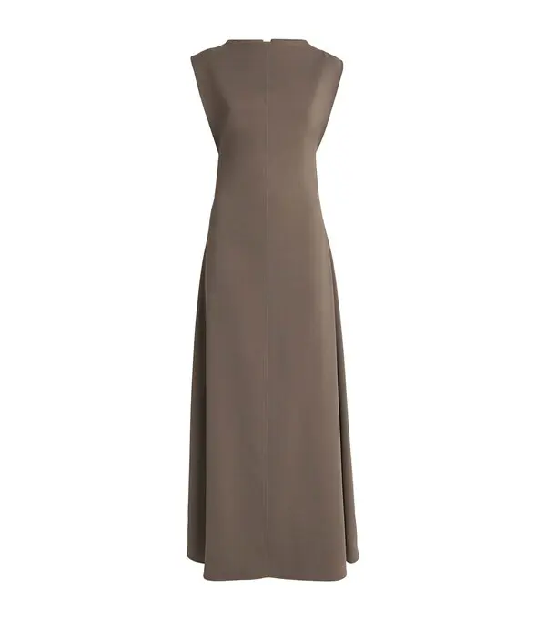 JOSEPH Woven Neva Comfort Cady Maxi Dress - Brown