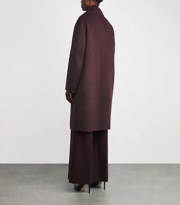 JOSEPH Brushed Double-faced Alpaca-wool-silk Yves Coat
