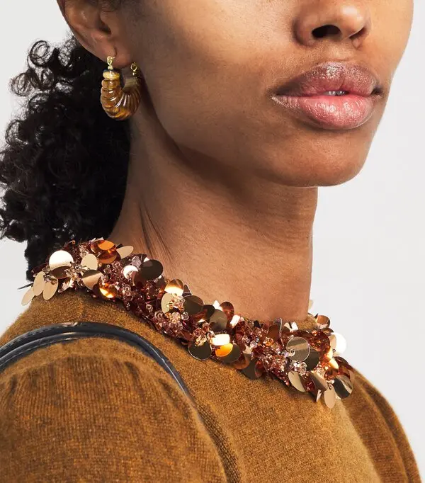 Ulla Johnson Tiger Eye Zora Hoop Earrings