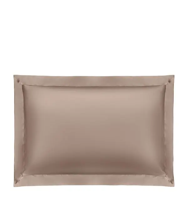 Gingerlily Silk Mocha Oxford Pillowcase - Brown
