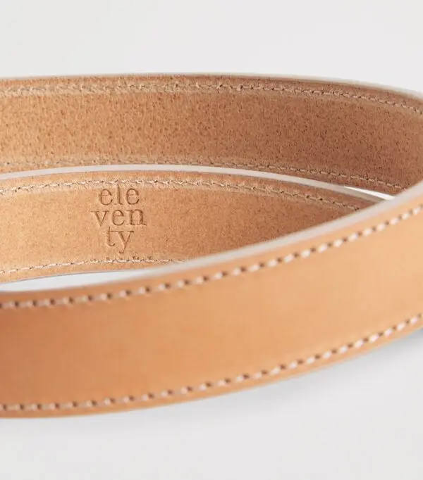 Eleventy Nubuck Leather Belt