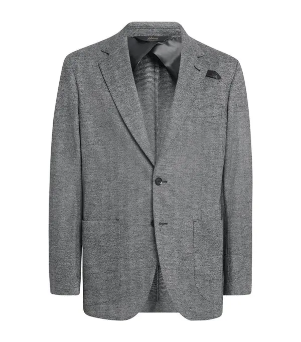 Brioni Wool Single-breasted Blazer - Grey