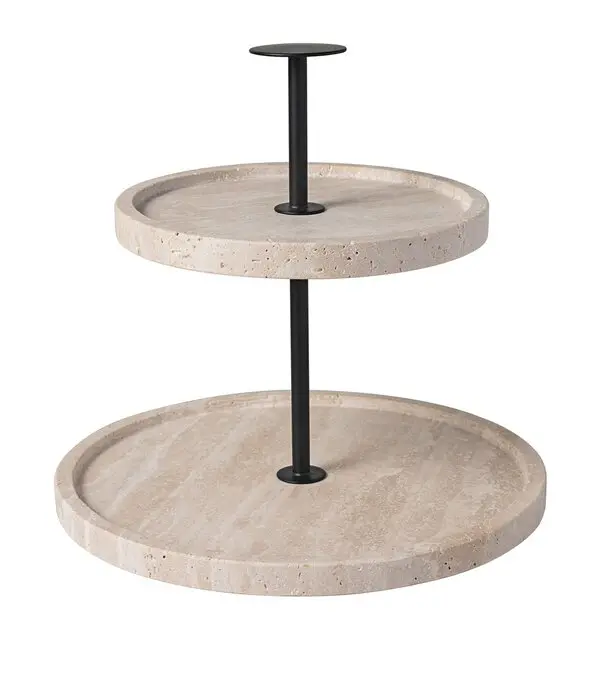 VILLEROY & BOCH Manufacture Travertine Cake Stand - Beige