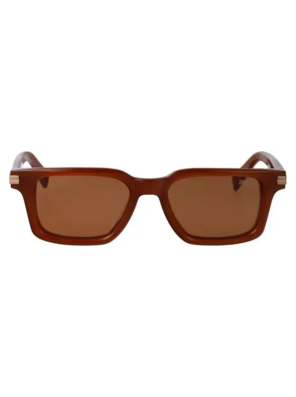 Zegna Ez0280 Sunglasses - Marrone Chiaro Luc / Marrone