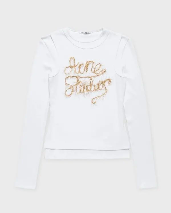 Acne Studios Layered Metallic Logo T-shirt