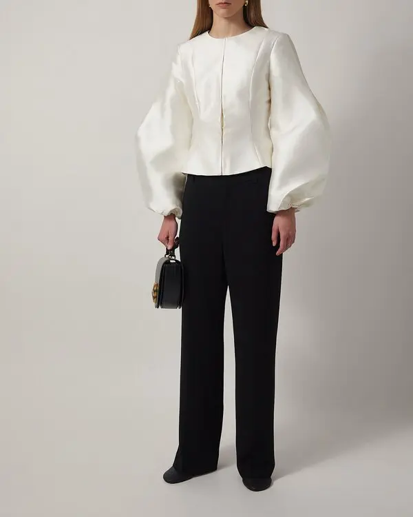 MALINA Vendela Balloon Sleeve Blouse - Ivory