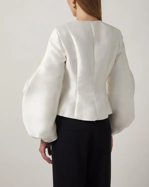 MALINA Vendela Balloon Sleeve Blouse - Ivory