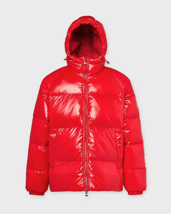 Pyrenex Sten Hooded Down Jacket - Red