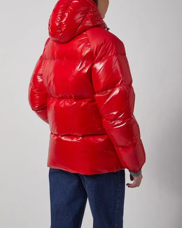 Pyrenex Sten Hooded Down Jacket - Red