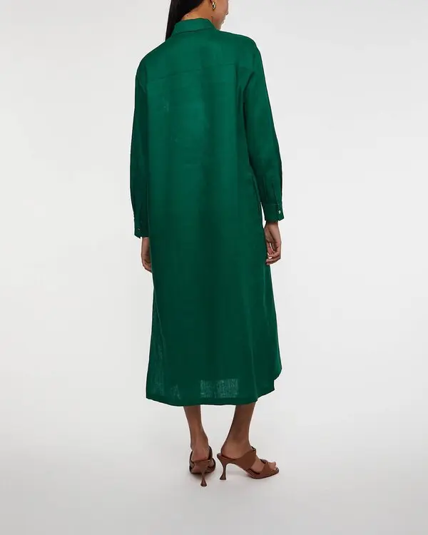 Max Mara Megaton Embroidered Shirt Dress