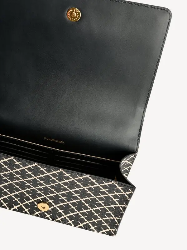 BY MALENE BIRGER Loennas Printed Shoulder Bag - Black