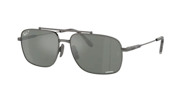 Ray-ban Michael Titanium Sunglasses - Silver,grey