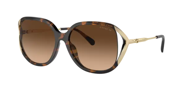 COACH Hc8396u Cr620 Sunglasses - Brown Gradient