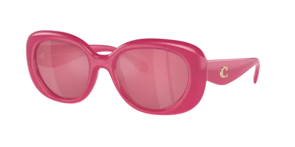 COACH Oval Sunglasses - Pink Flash