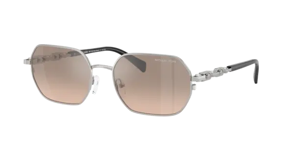 Michael Kors Octagon Sunglasses - Khaki Silver Gradient