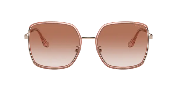 COACH Rose Gold And Pink Glitter Sunglasses - Pink Gradient
