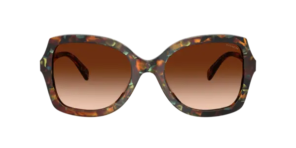 COACH Jade Pearl Tortoise Frame Sunglasses - Brown Gradient