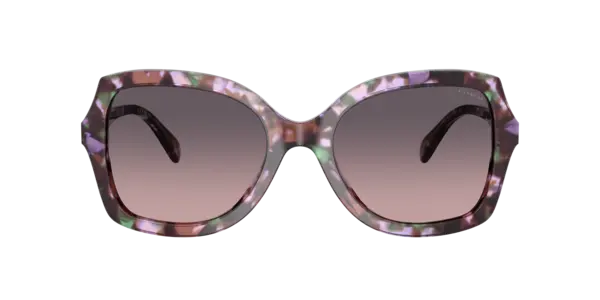 COACH Floral Field Sunglass - Smoke Purple Gradient