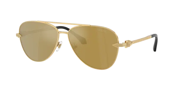 Versace Aviator Sunglasses - Brown Mirror Gold