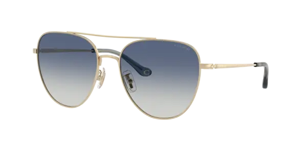 COACH Full Rim Aviator Sunglasses - Blue Gradient