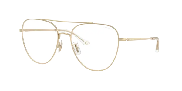 COACH Full Rim Aviator Sunglasses - Clear Blue-violet Light Filter