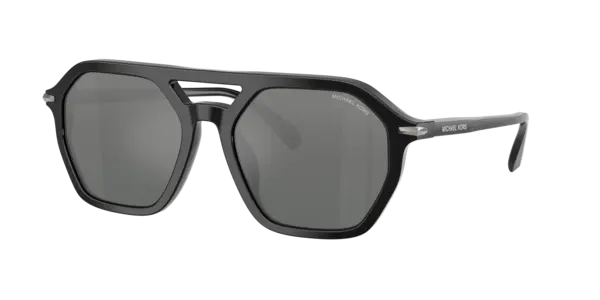 Michael Kors Jackson Hole Aviator Sunglasses - Silver Flash Gradient
