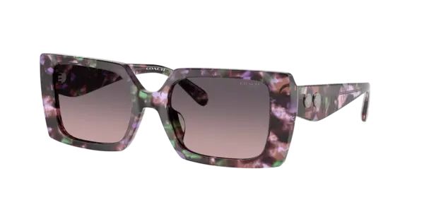 COACH Sunglasses With Tortoiseshell Frame - Smoke Purple Gradient