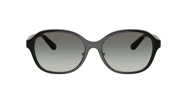 COACH Tortoiseshell Oval Sunglasses - Grey Gradient